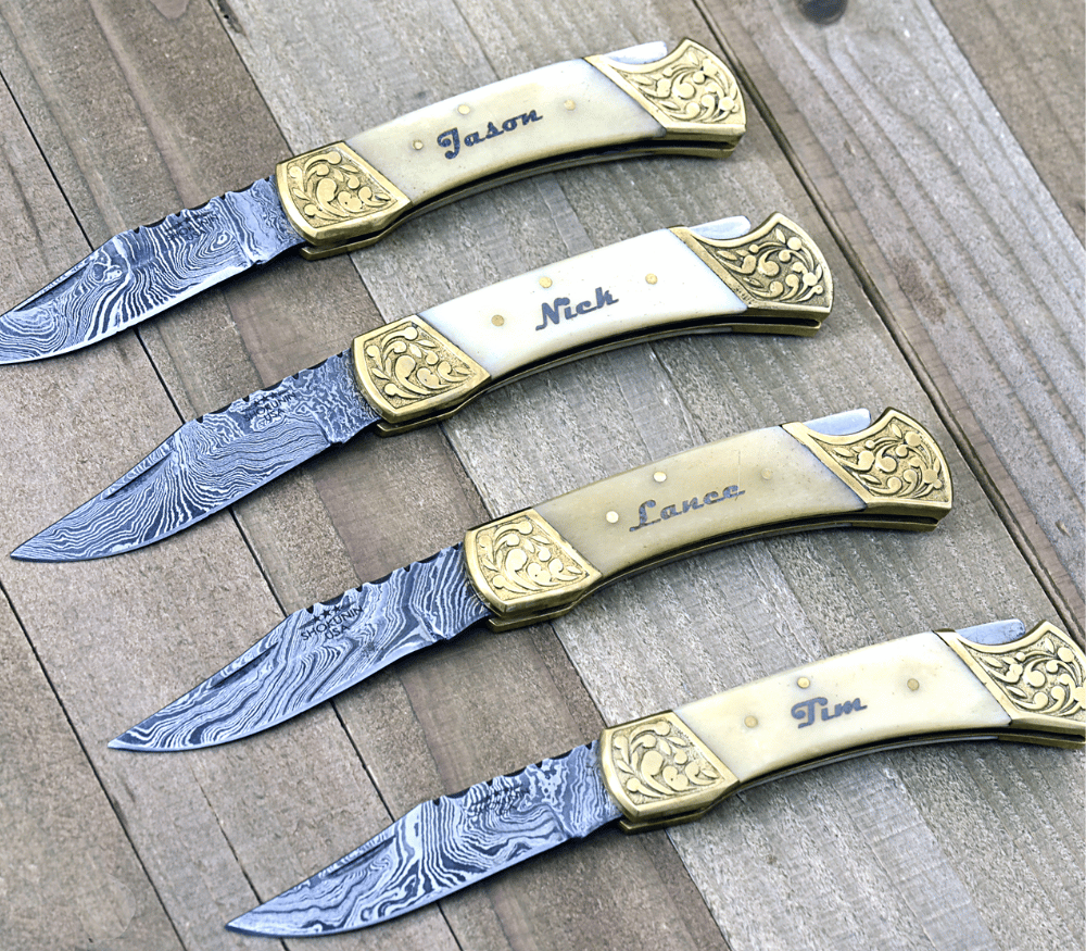 Engraved Knives - Personalized Knives - Custom Knives - Shokunin USA
