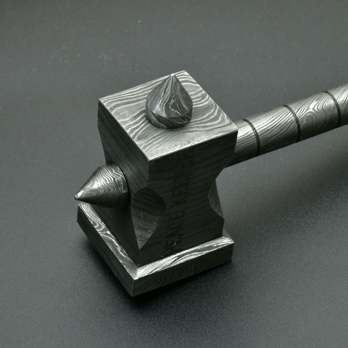 Damascus Steel Hammer - Handmade Damascus Hammer - War Hammer ...