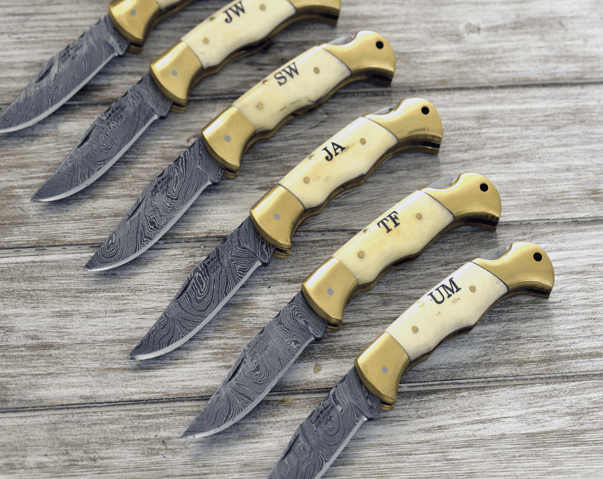 Engraved Knives - Personalized Knives - Custom Knives - Shokunin USA