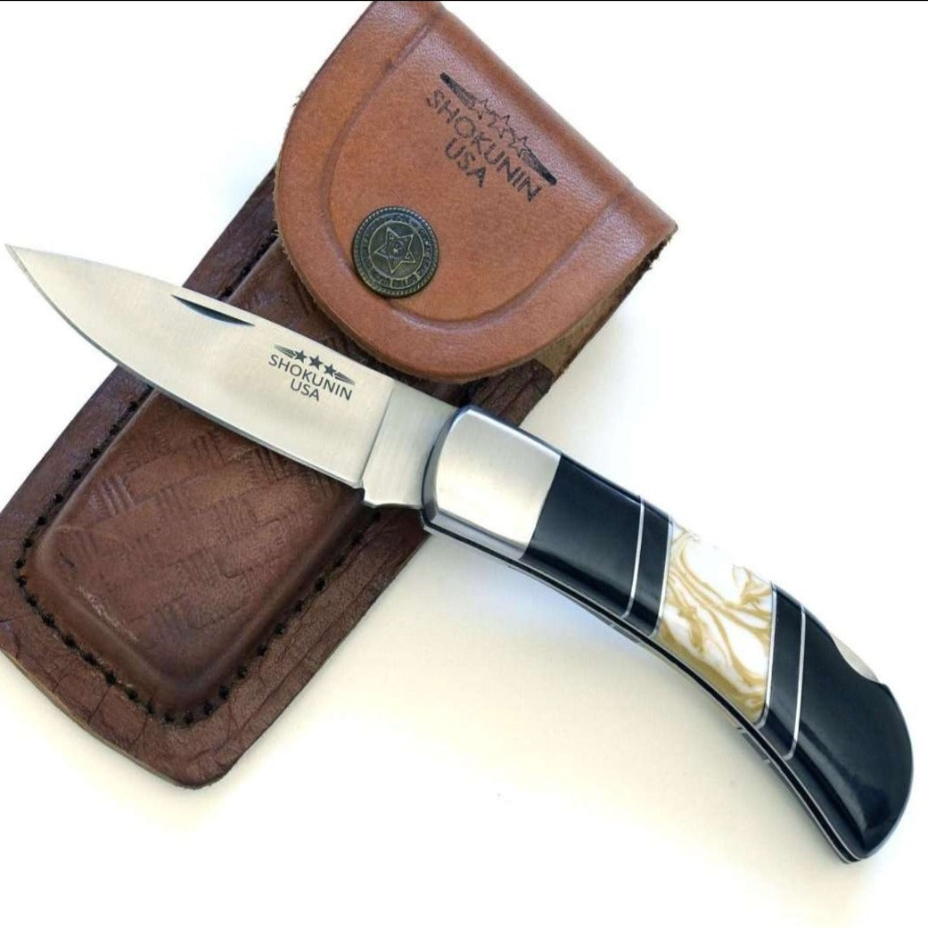 Folding Hunting Knife | High Carbon Steel | Shokunin USA