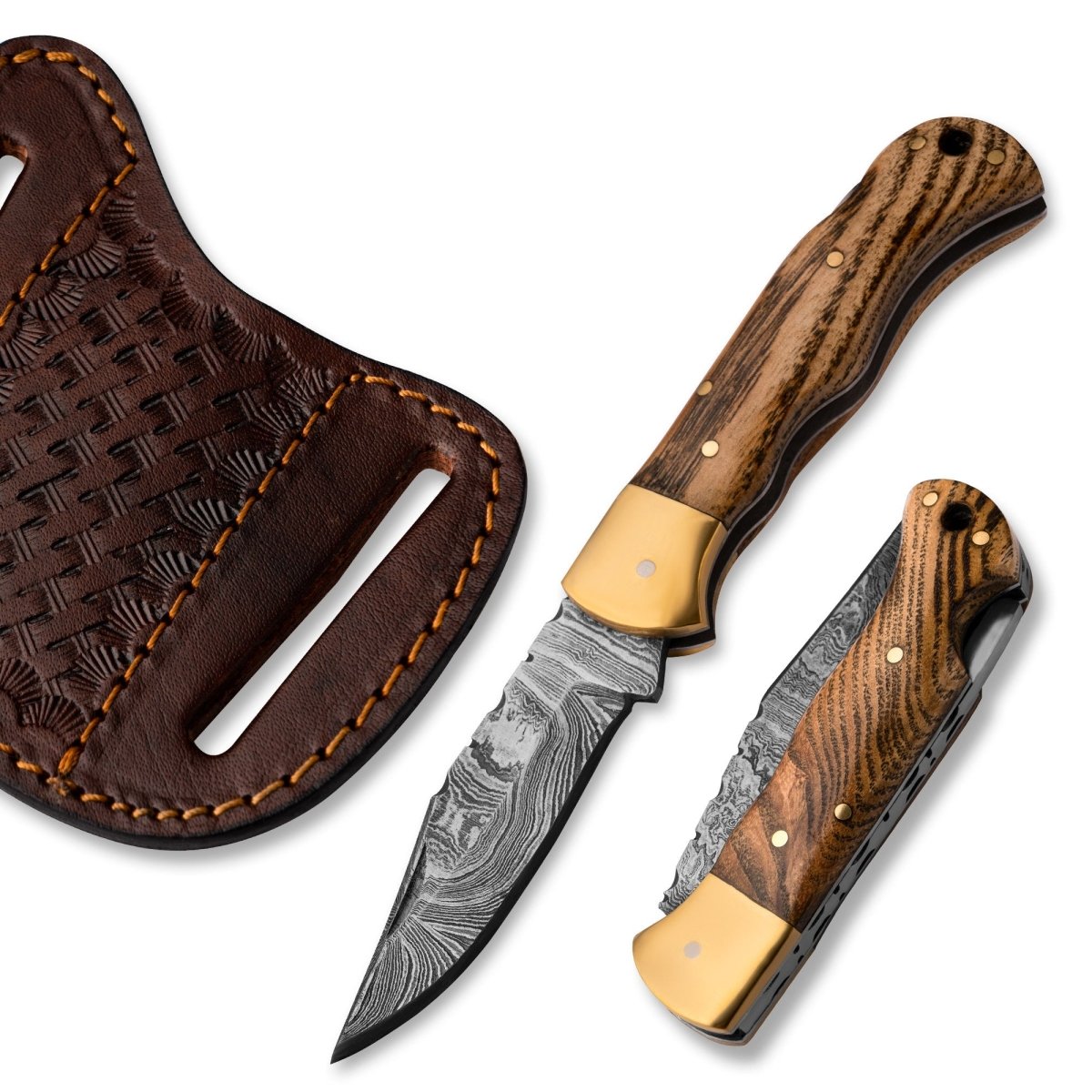 Damascus Pocket Knife for Sale – Shokunin USA